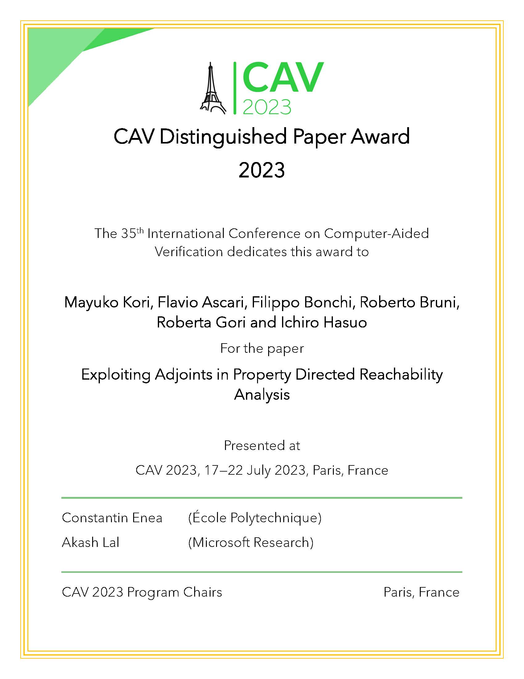 ERATO MMSD – ERATO Metamathematics for Systems Design Project